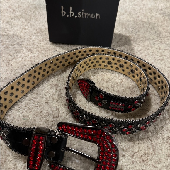 B.B. Simon | Accessories | Bb Simon Belt Crystal Belt | Poshmark